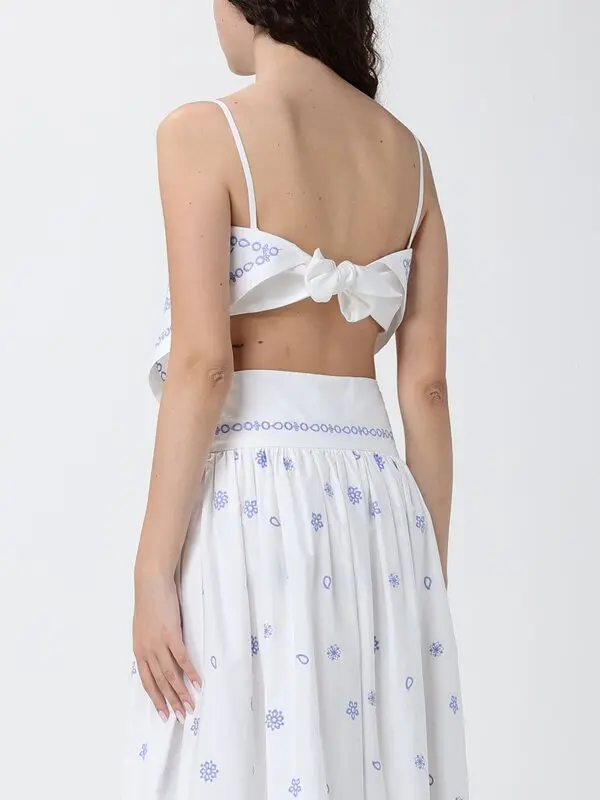SELF-PORTRAIT Paisley Print Cropped Top