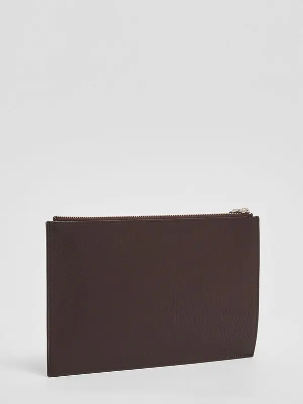 Orciani Leather Briefcase - Ebony