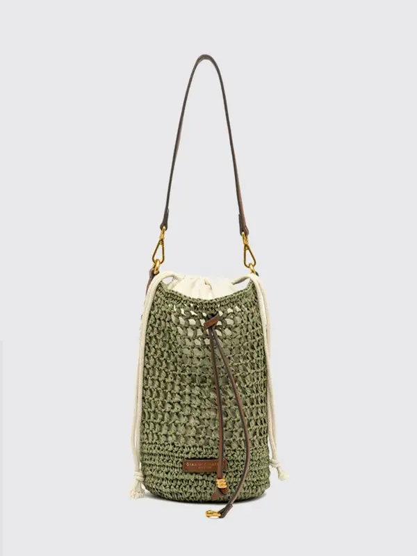 GIANNI CHIARINI Woven Bucket Bag - Green