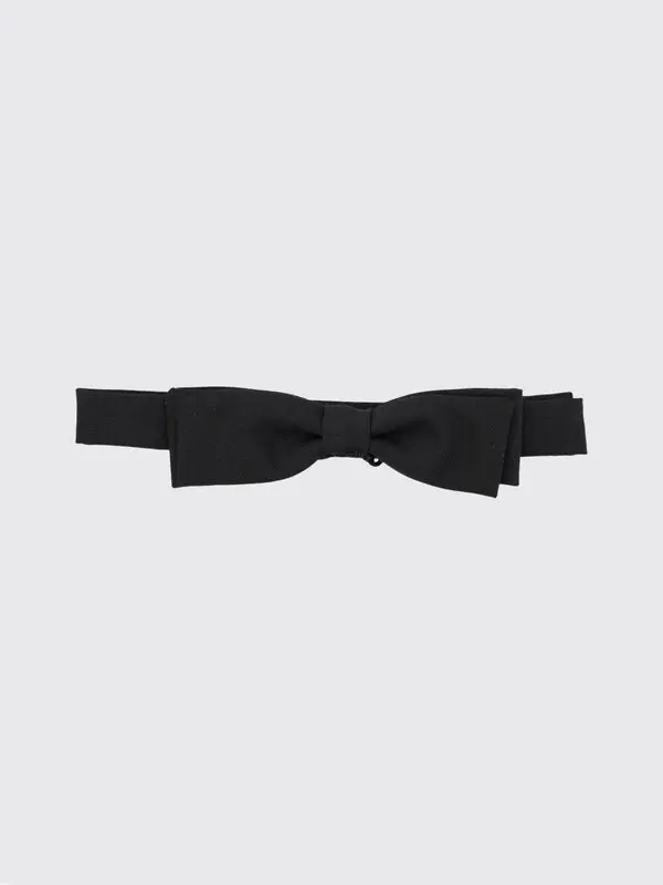 LARDINI Silk Butterfly Bow Tie - Black