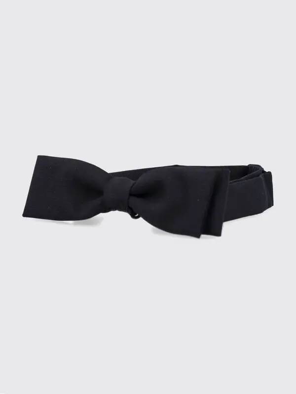 LARDINI Silk Butterfly Bow Tie - Black