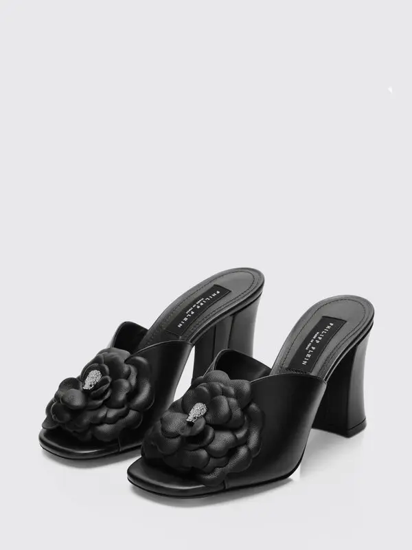 Philipp Plein Embellished Heeled Mules