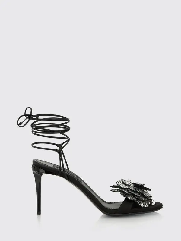 Philipp Plein Embellished Heeled Sandals - Black