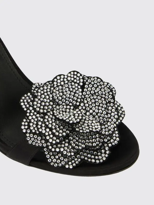 Philipp Plein Embellished Heeled Sandals - Black