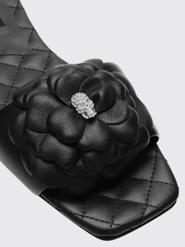 Philipp Plein Embellished Flower Slides