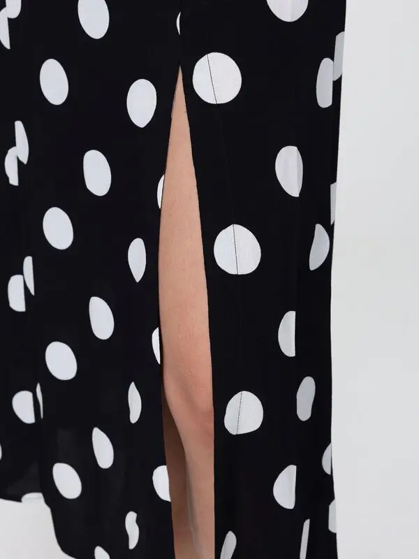 MAR DE MARGARITAS Polka Dot Halterneck Dress