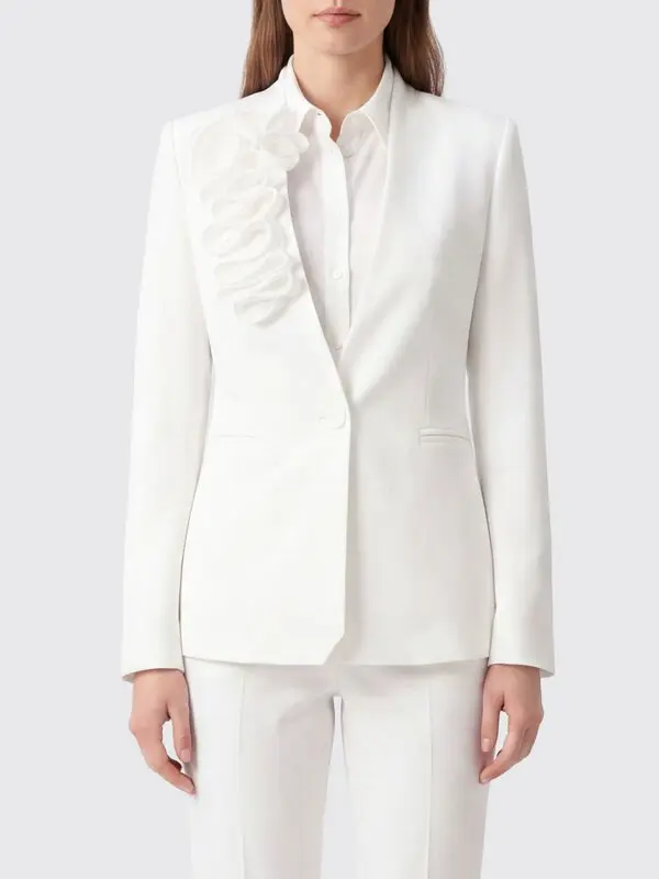 HANITA Tailored Blazer With Embellished Lapel