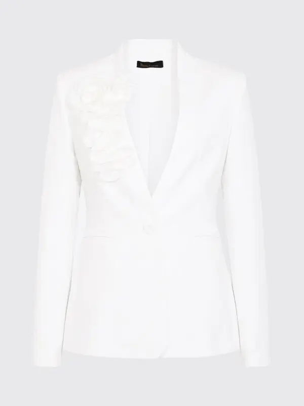 HANITA Tailored Blazer With Embellished Lapel