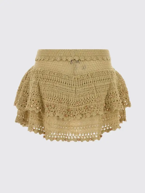 Isabel Marant Étoile Crochet Mini Skirt With Beaded Embellishments