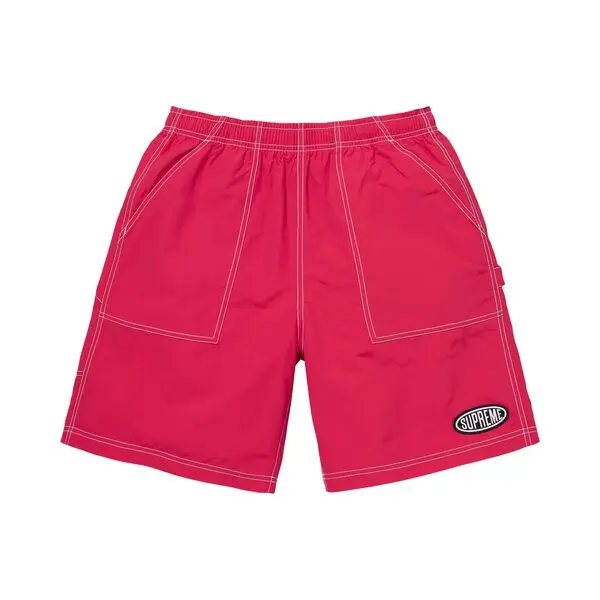 Supreme Nylon Painter Short 'magenta - Pink