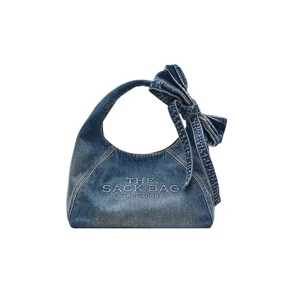 Marc Jacobs Bow Denim Sack Bag 'medium Wash
