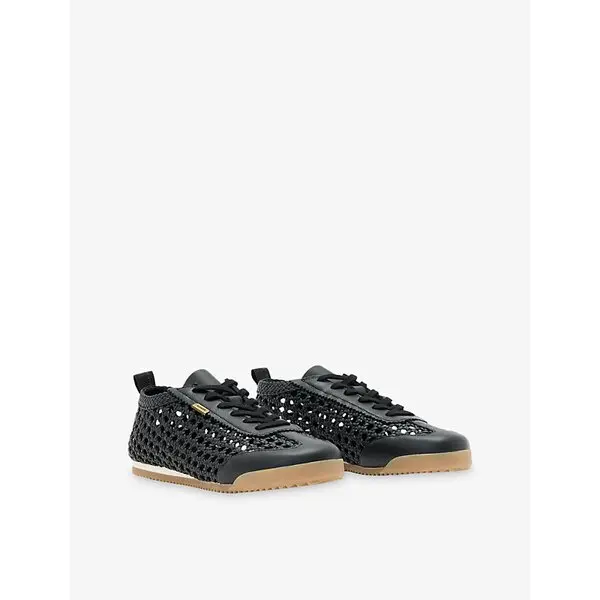ALLSAINTS Kenny Woven Leather Trainers