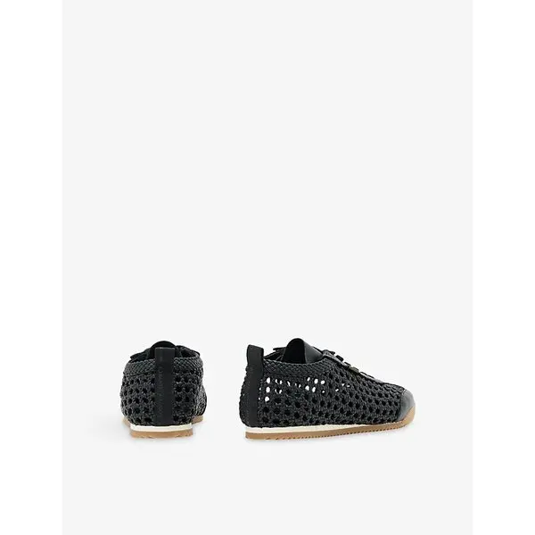 ALLSAINTS Kenny Woven Leather Trainers
