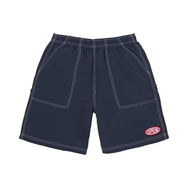 Supreme Nylon Painter Short 'navy - Blue