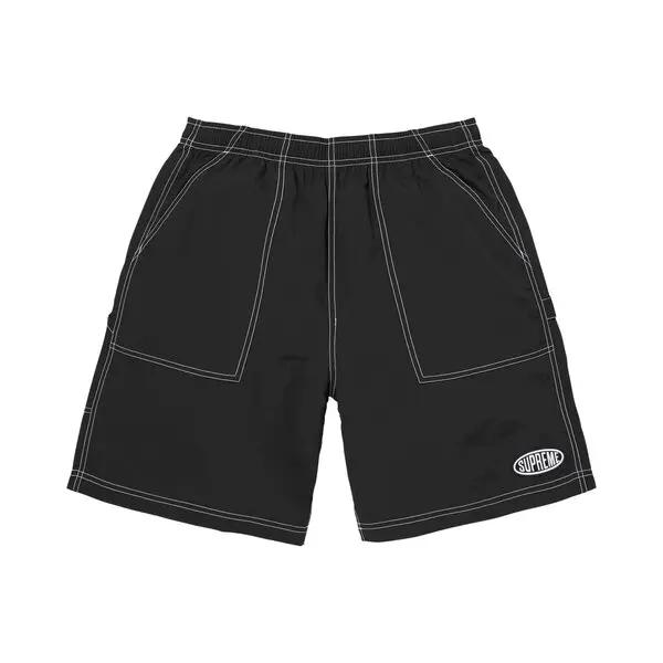 Supreme Nylon Painter Short - Black