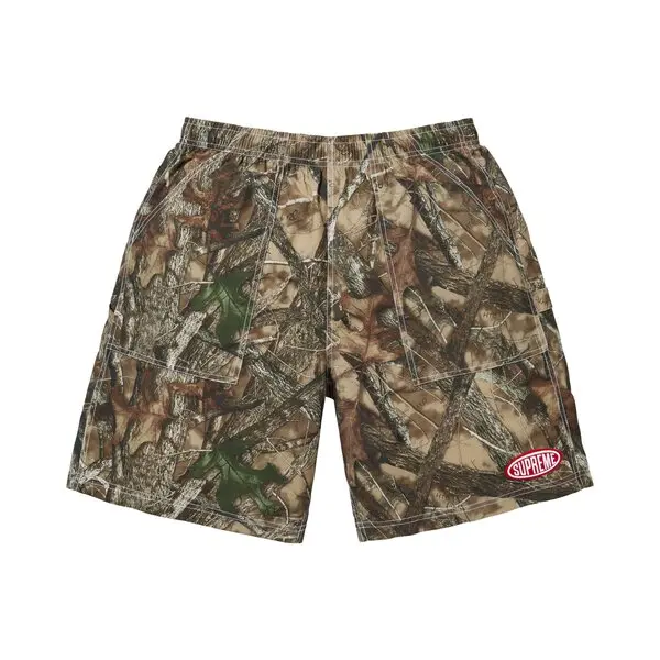 Supreme Nylon Painter Short 'truetimber Htc Camo - Green