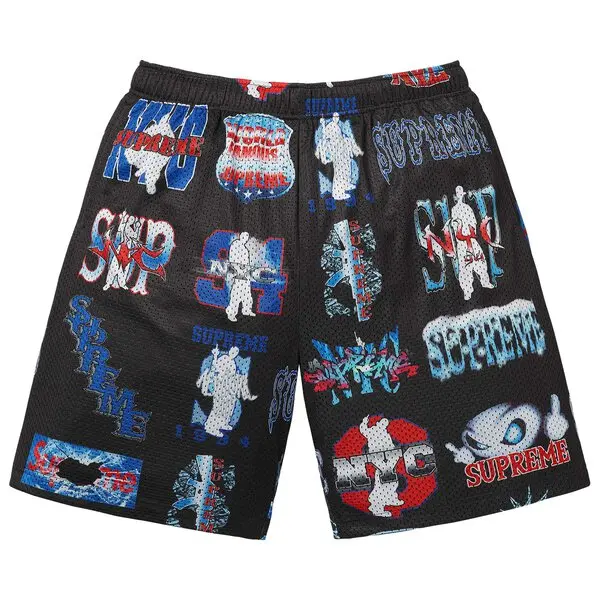 Supreme Graphic Mesh Shorts