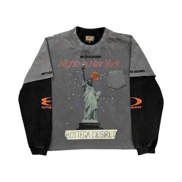 BOTTEGA DESIRES Nights In Ny Layered Long-sleeve - Black