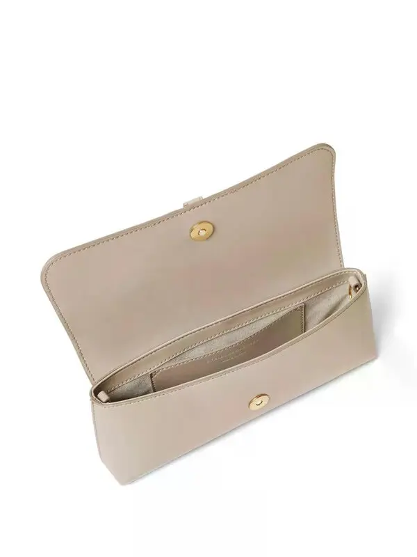 Stella McCartney Ryder Padlock-detail Clutch Bag - Neutrals