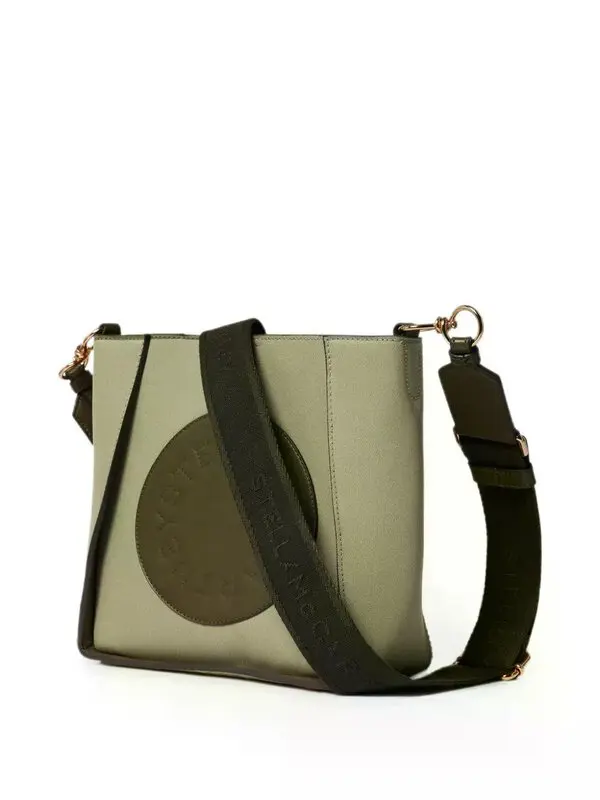 Stella McCartney Perforated Logo Shoulder Bag - Green