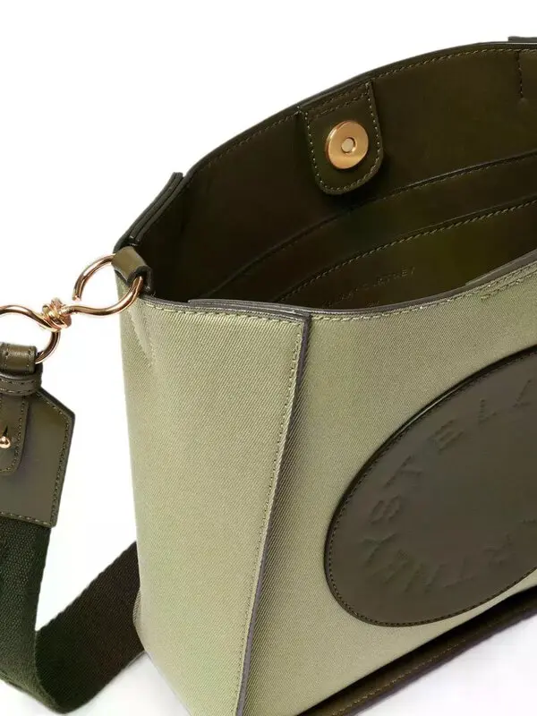 Stella McCartney Perforated Logo Shoulder Bag - Green
