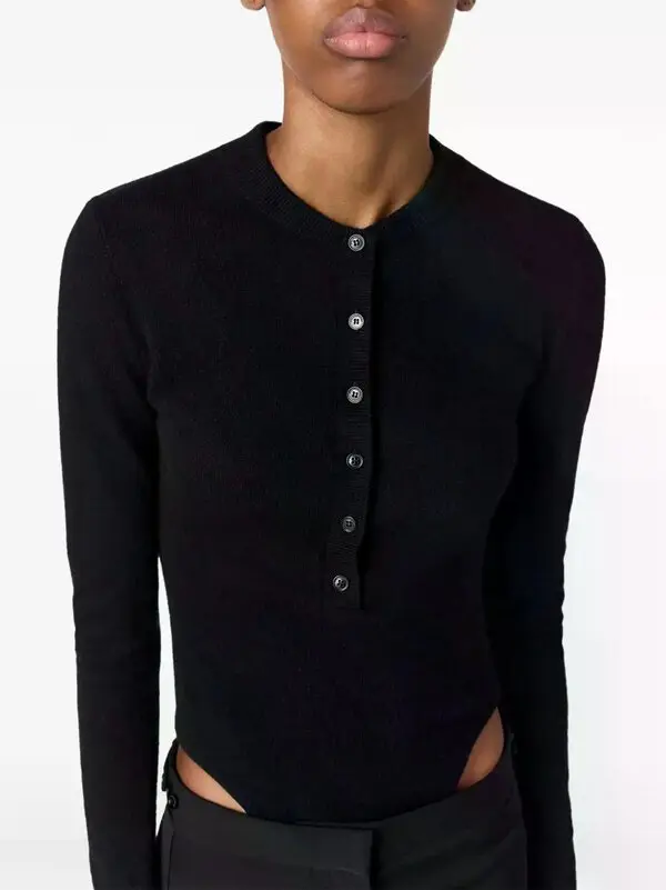 Stella McCartney Wool Knit Cut-out Crewneck Top