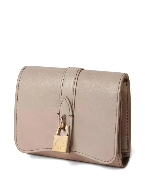 Stella McCartney Padlock-detail Grained Wallet