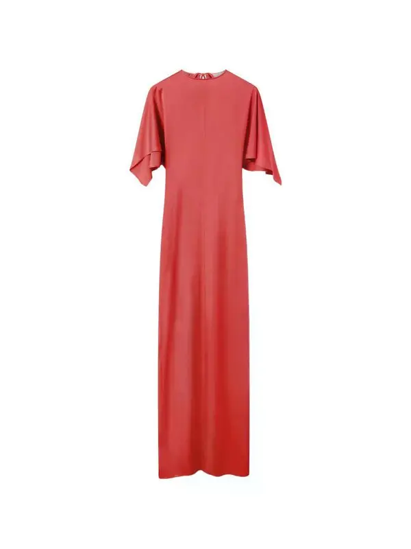 Stella McCartney Cape-sleeve Open-back Maxi Dress