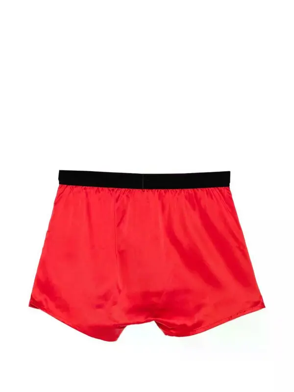 TOM FORD Logo-patch Boxer Shorts - Red