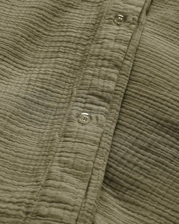 Quince Gauze Duvet Cover - Olive