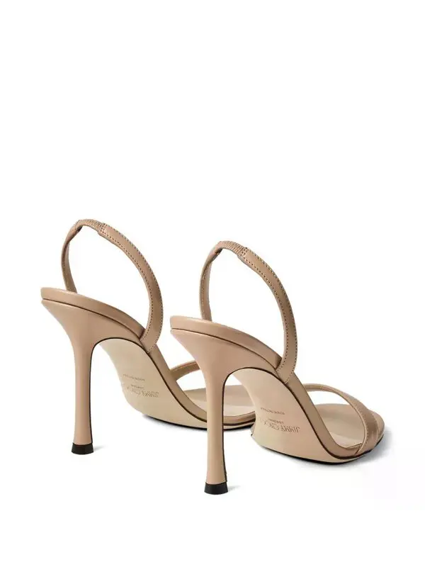 JIMMY CHOO Jenn 100 Strap Sandals - Neutrals