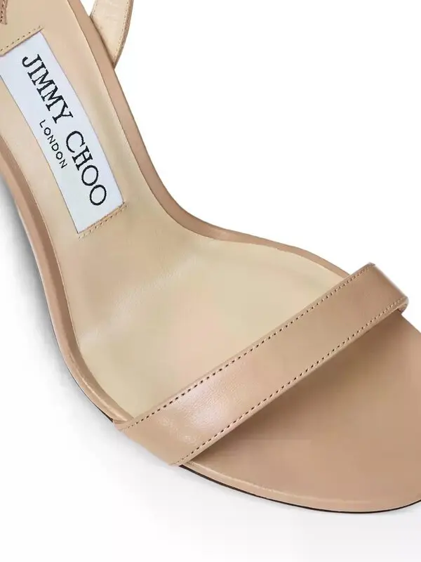 JIMMY CHOO Jenn 100 Strap Sandals - Neutrals
