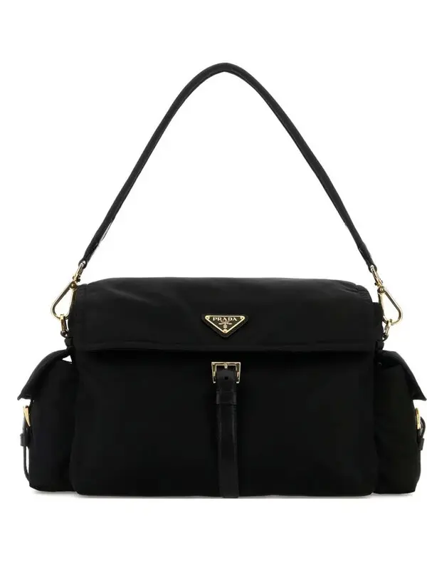 Prada Explore Large Bag In Re-nylon With Flap