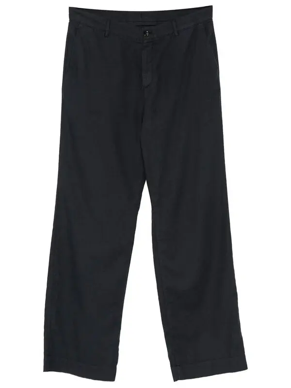 CELLAR DOOR Drift Pants With Straight Leg In Cotton - Blue
