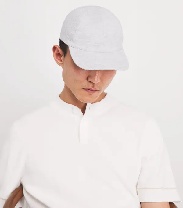 Eleventy Honeycomb-stitch Cotton Baseball Cap