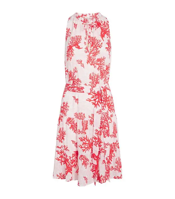 Heidi Klein Scala Tiered Mini Dress - Red