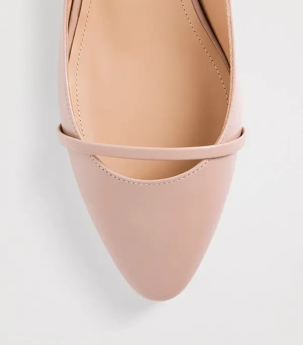 MALONE SOULIERS Mary Leather Ballet Flats - Nude