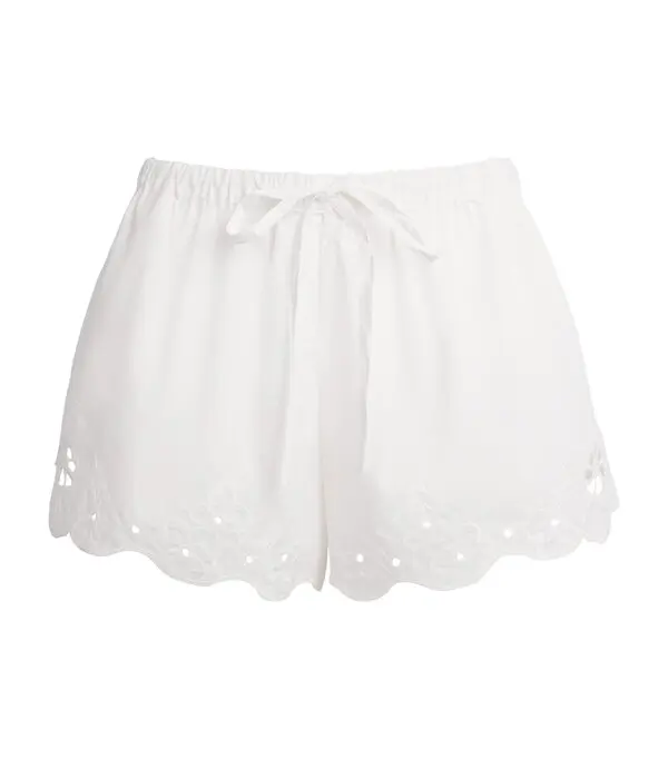 SIR. Cotton Klara Drawstring Shorts - Ivory
