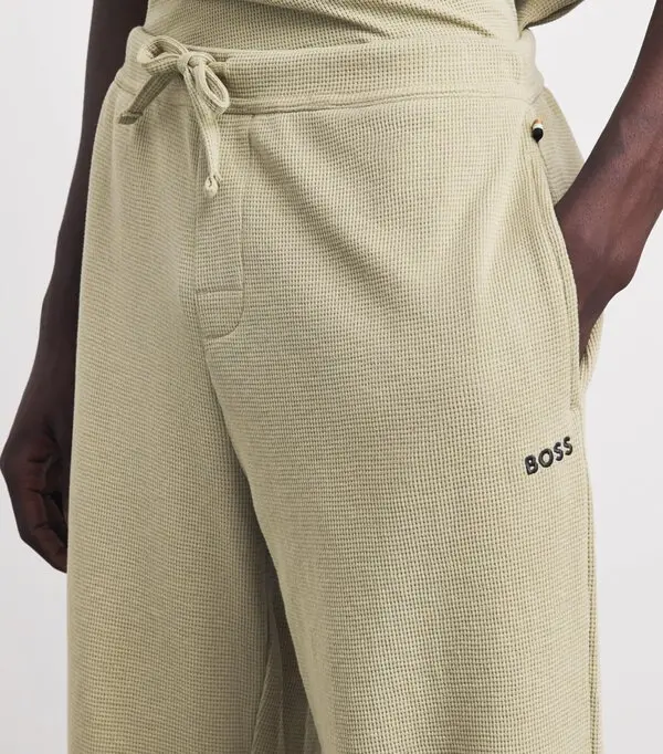 BOSS Waffle-knit Logo Sweatpants
