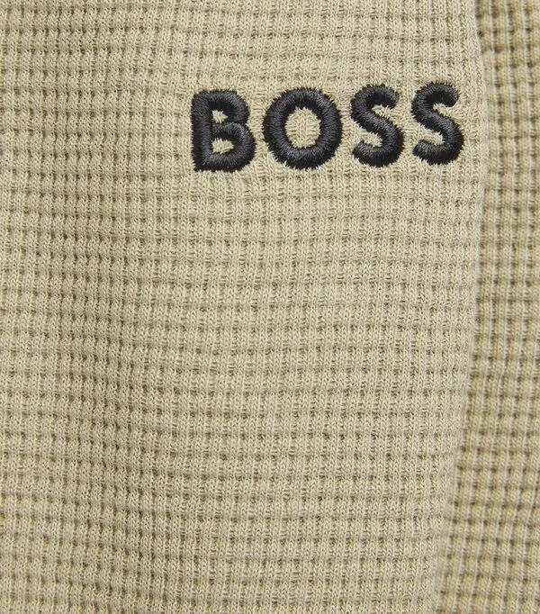 BOSS Waffle-knit Logo Sweatpants