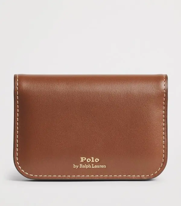 Polo Ralph Lauren Leather Flap Id Card Holder