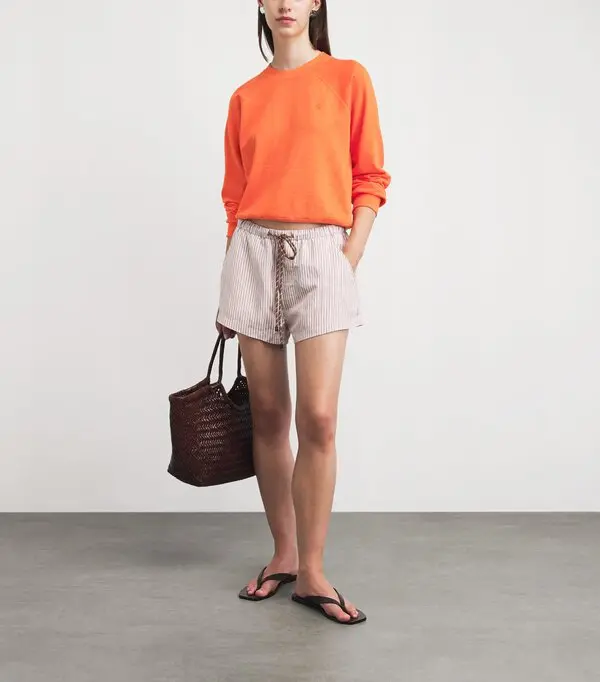 Eterne Cotton Shrunken Raglan Sweatshirt