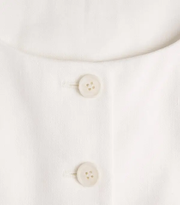Theory Linen-blend Mini Dress