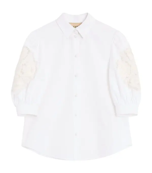 Valentino Garavani Lace-trim Shirt - White