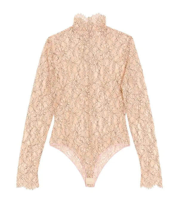 Valentino Garavani Lace Floral Bodysuit - Nude