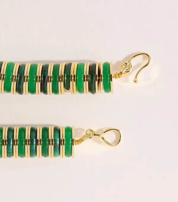 Eddie Borgo Gold-plated Jade And Malachite Lenox Necklace