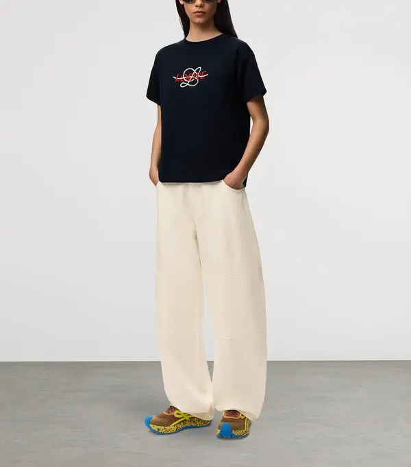Loewe Embroidered Logo T-shirt