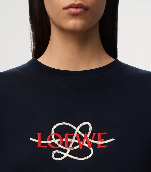Loewe Embroidered Logo T-shirt