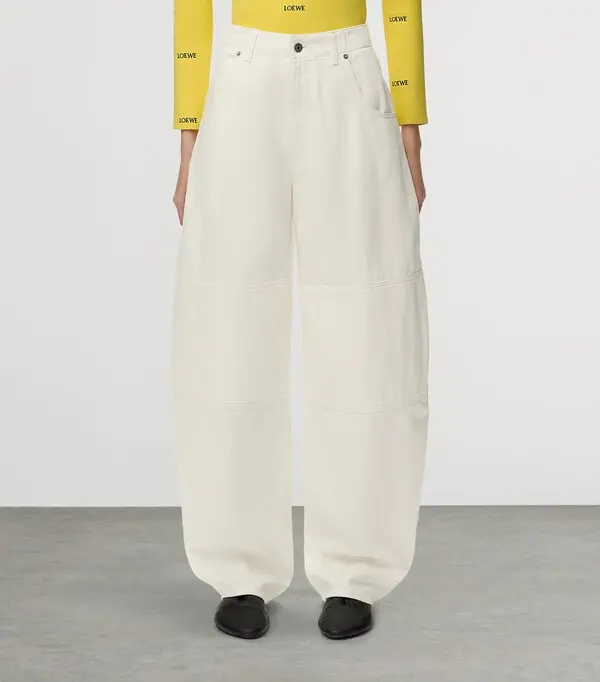 Loewe Mid-rise Barrel-leg Jeans