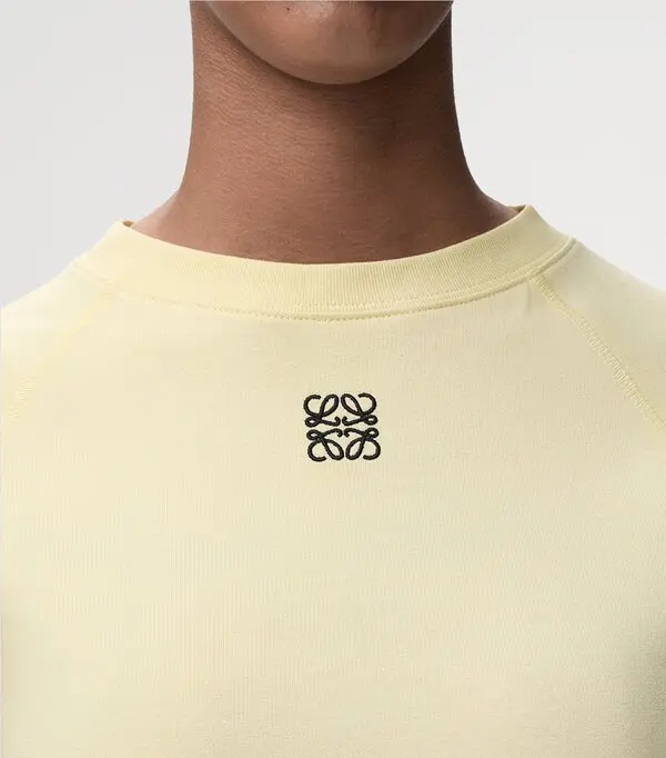 Loewe Cotton-blend Baby T-shirt With Embroidered Anagram